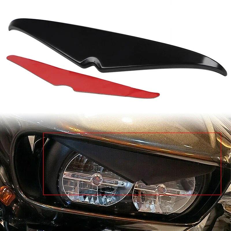 POSSBAY Motorcycle Headlamp Eyebrow Eyelid Trim With Strong Adhesives ...