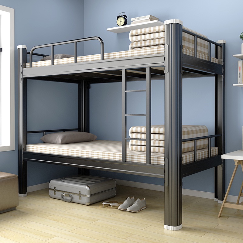 {Sg Sales}Double Decker Bed Frame Double Bed Loft Bed High Low Double ...