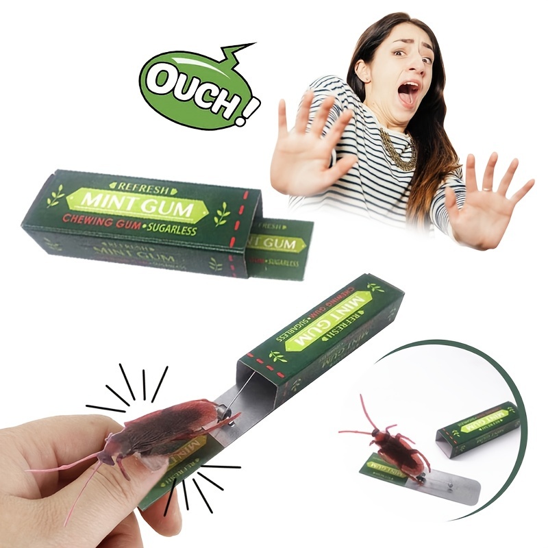 Fake Cockroach Chewing Gum Creative Novelty Funny Toy DIY Prank Joke ...