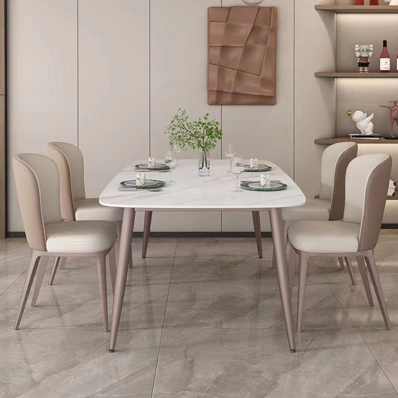 {SG Sales}Sintered Stone Table Dining Table Set Light Luxury Stone ...