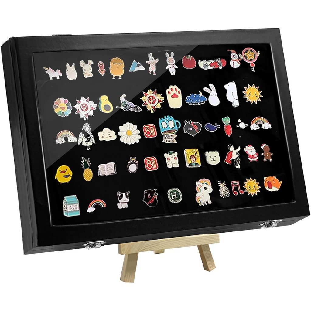 Large Enamel Pin Display Frame, Pin Collection Display Case Pin for ...