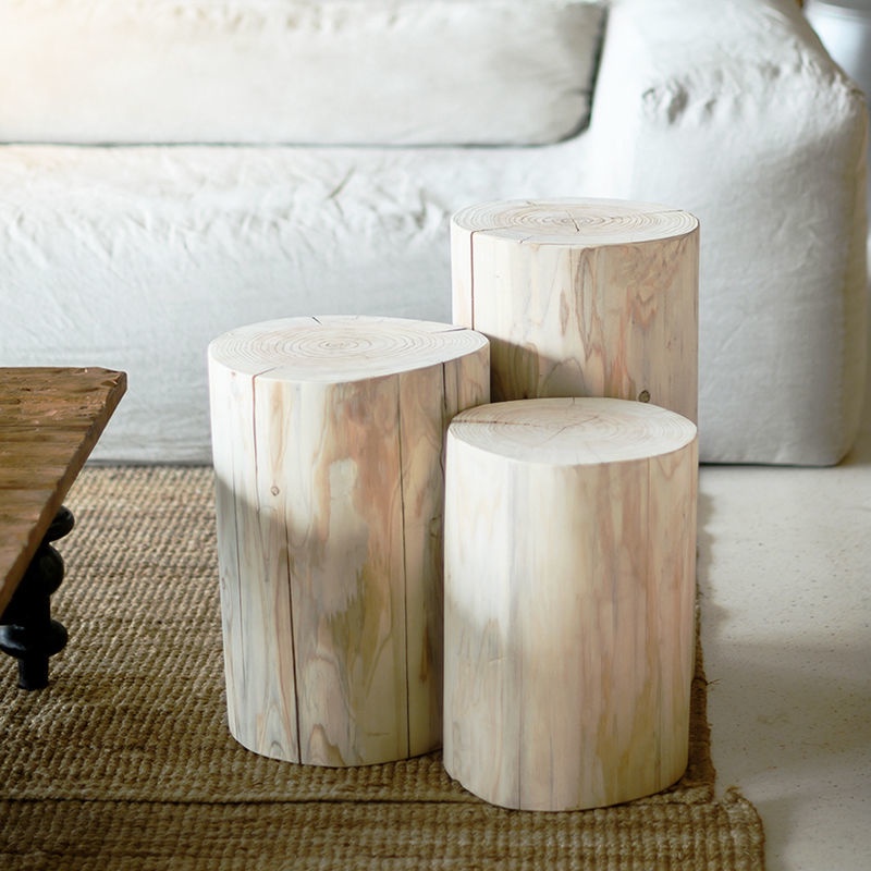 Enoughome Root Carving Solid Wood Pier Log Stumps Fragrant Fir Stumps ...