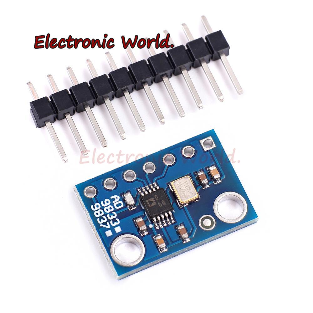 AD9833 Programmable Microprocessors Serial Interface Module Sine Square Wave DDS Signal ...