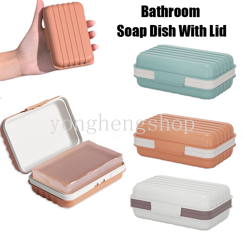 Creative Leak-Proof Soap Box with Lid Outdoor Travel Portable Soaps ...