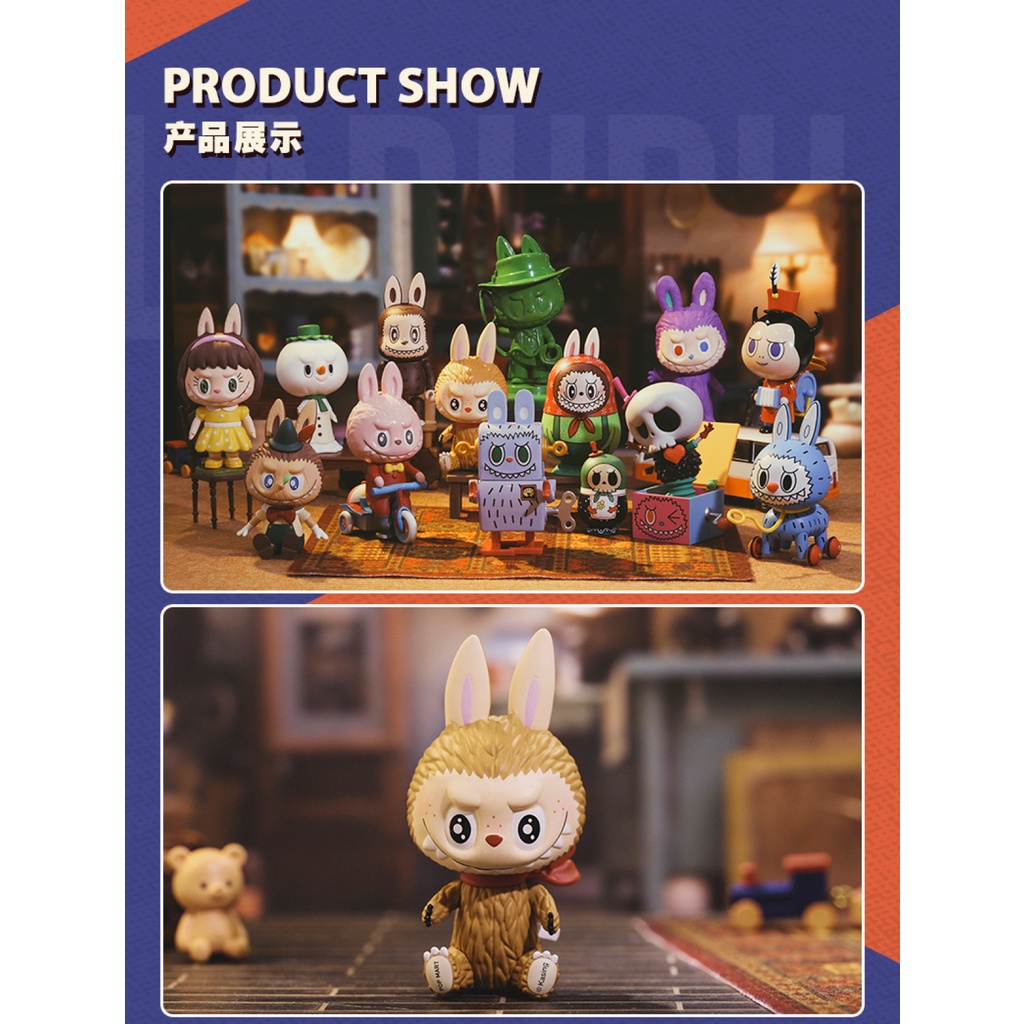 POP MART The Monster Labubu Elf Toy Series Action Figure Blind Box Home ...