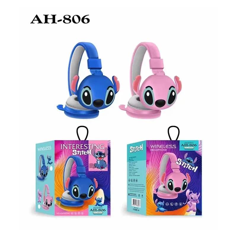 Disney Stitch Wireless Bluetooth Foldable Kids Headphones AH-806 HIFI ...
