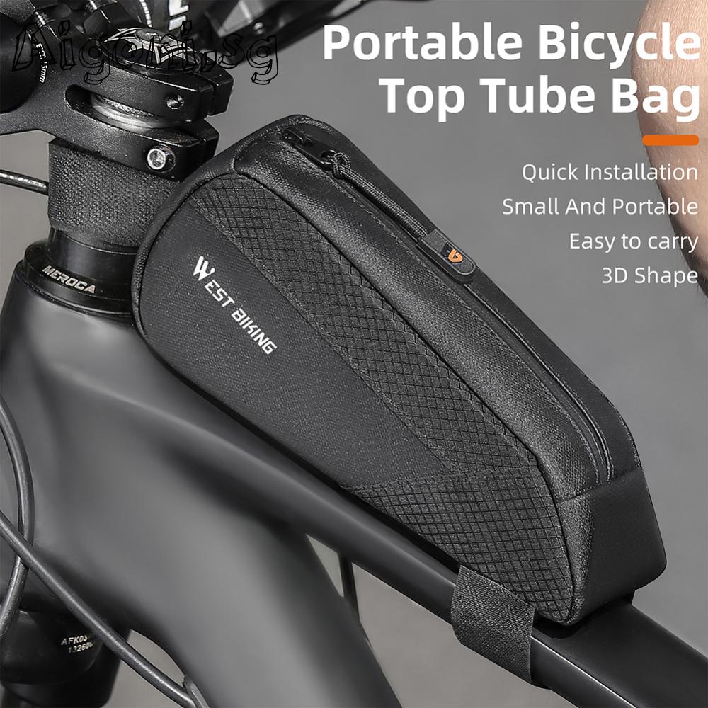 0.5L Bicycle Front Frame Bag 3D Shape Bike Parcel Bag Road Trip Riding ...