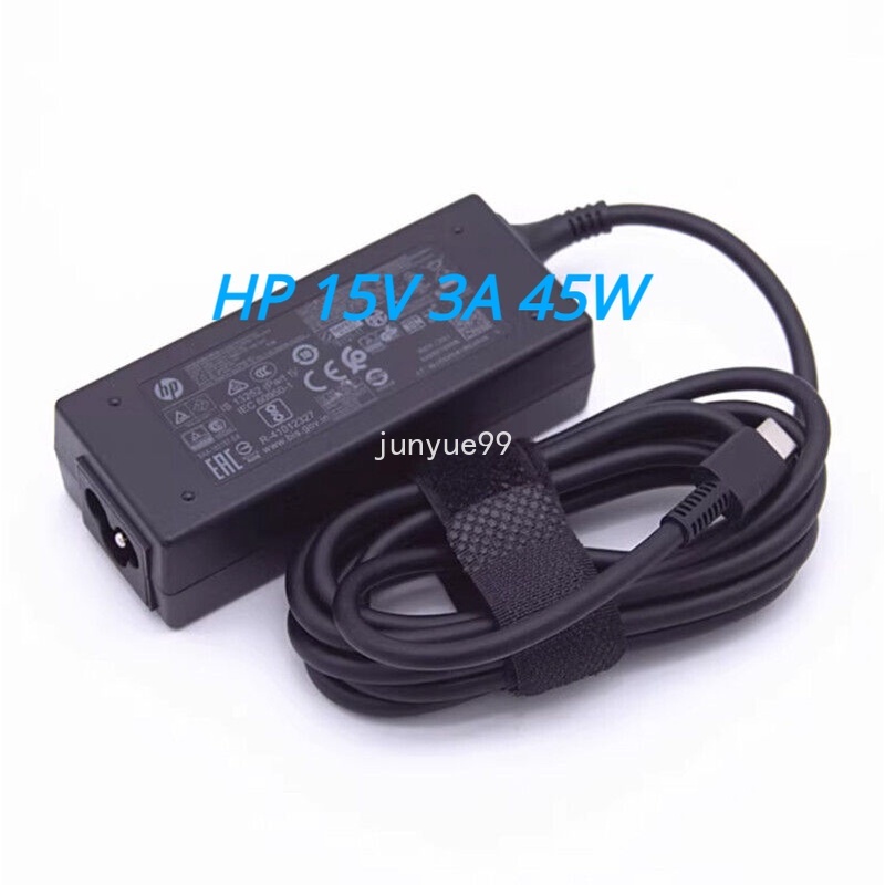 Original HP 15V 3A 45W USB-C Adapter Charger TPN-LA11 TPN-DA15 For HP ...