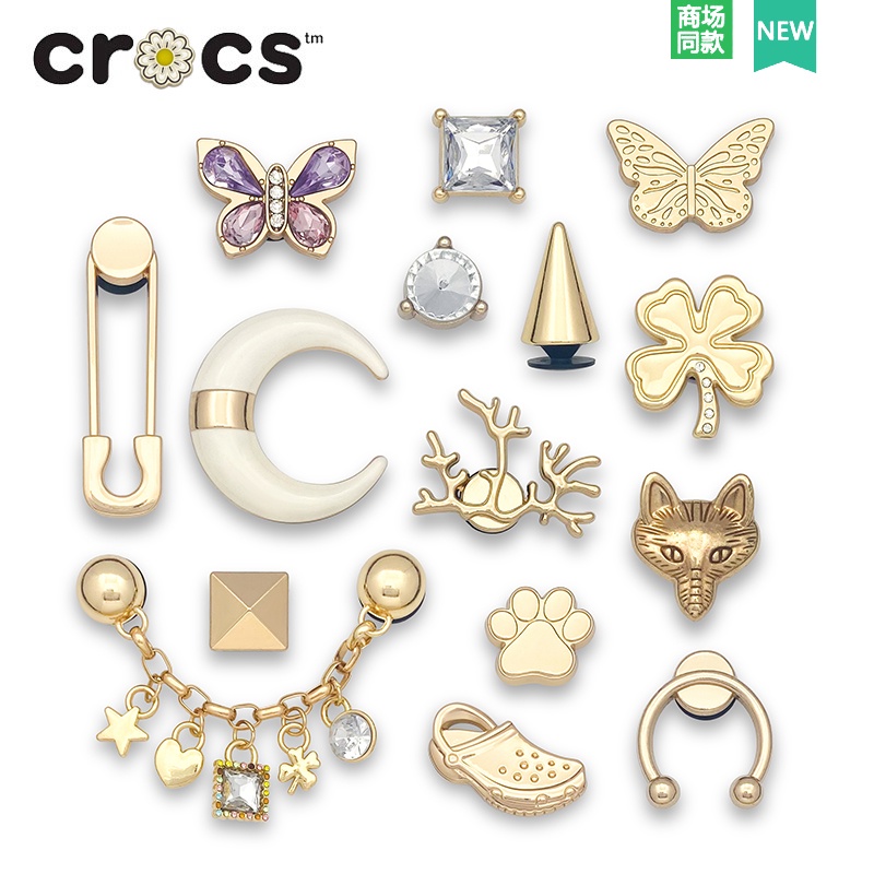 crocs jibbitz metal flower Shoes Flower crocs charm Shoes Accessories ...