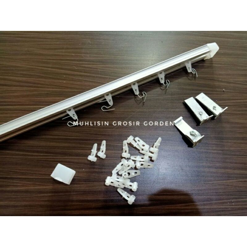 ALUMUNIUM CURTAIN RAIL / SQUARE ALUMUNIUM / COMPLETE CURTAIN RAIL ...
