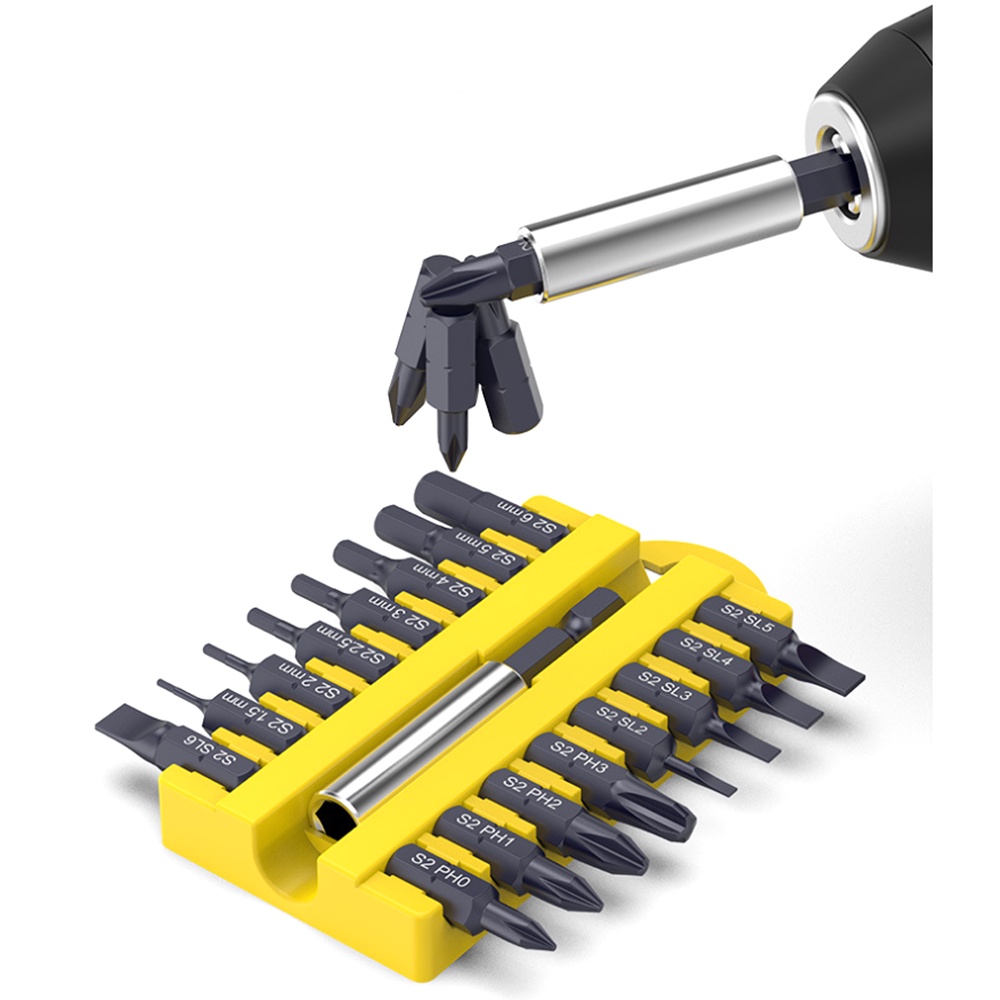 Krachtige 17Pcs S2 Alloy Steel Magnetic Screwdriver Bits Set Torx Hex ...