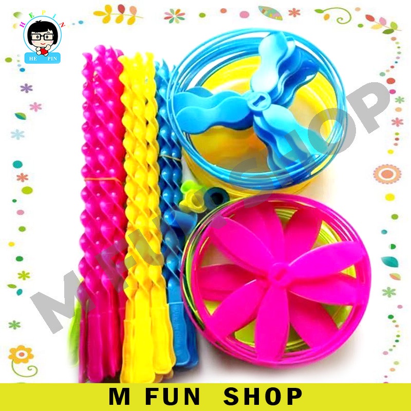 40Pcs Fun Flying Gyro Arrow Copter / Traditional Traditional Tangan ...