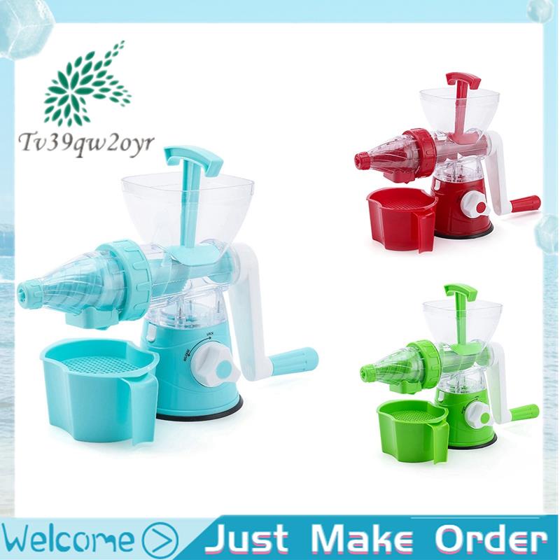 【Tv39qw2oyr】Manual Juicer Silicone Suction Bottom Hand-Cranked Juicer ...