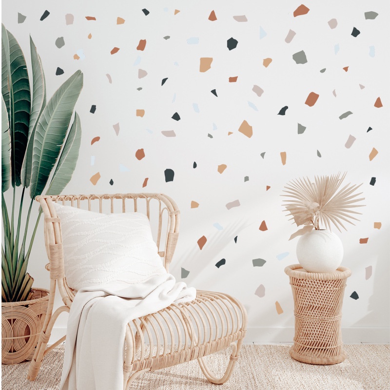 4 Types Marble Shape Wall Stickers Bedroom Living Room Decoration DIY ...