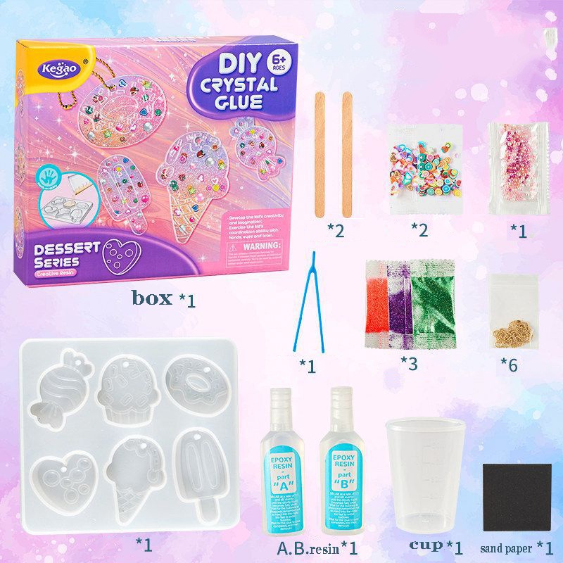 Epoxy Resin Kit for kids Silicone Resin Mold Set with DIY Supplies ...