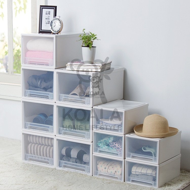 🇸🇬Koala Home🔥Storage Drawers Box Stackable Storage Chest Drawers Box ...