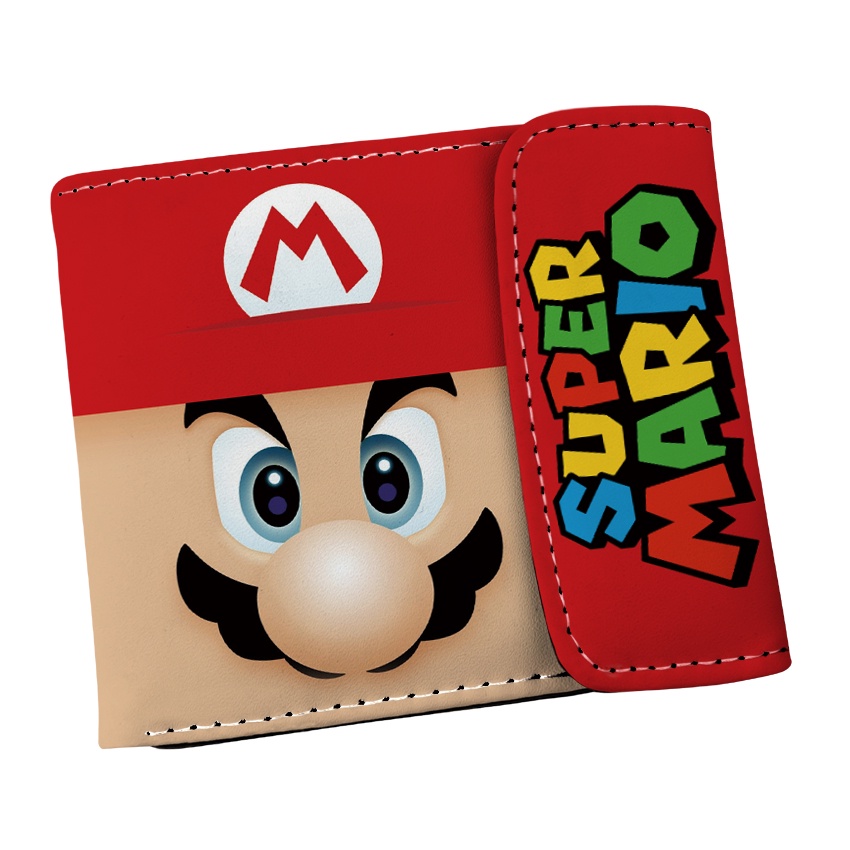 Nintendo Super Mario Animated Pattern Full Color Hidden Buckle PU ...