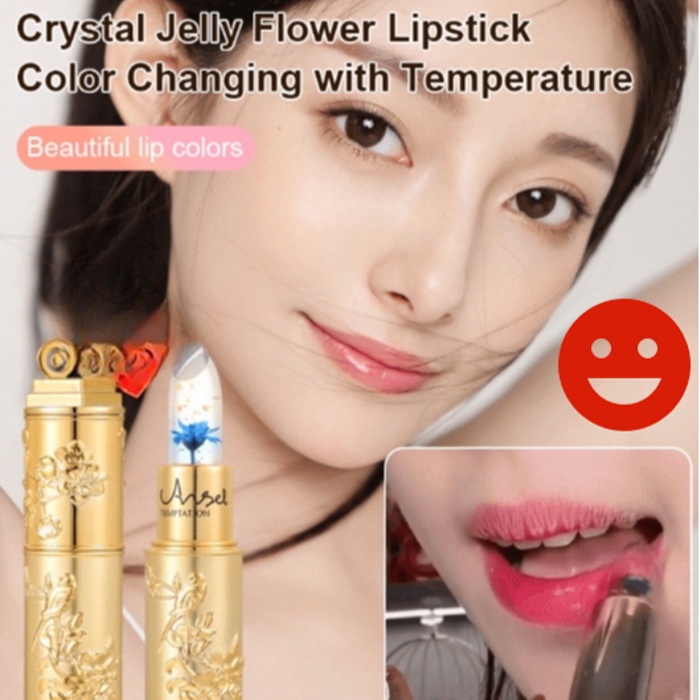 【🔥🔥Hot Sell】Crystal Jelly Flower Lipstick Color Changing With ...