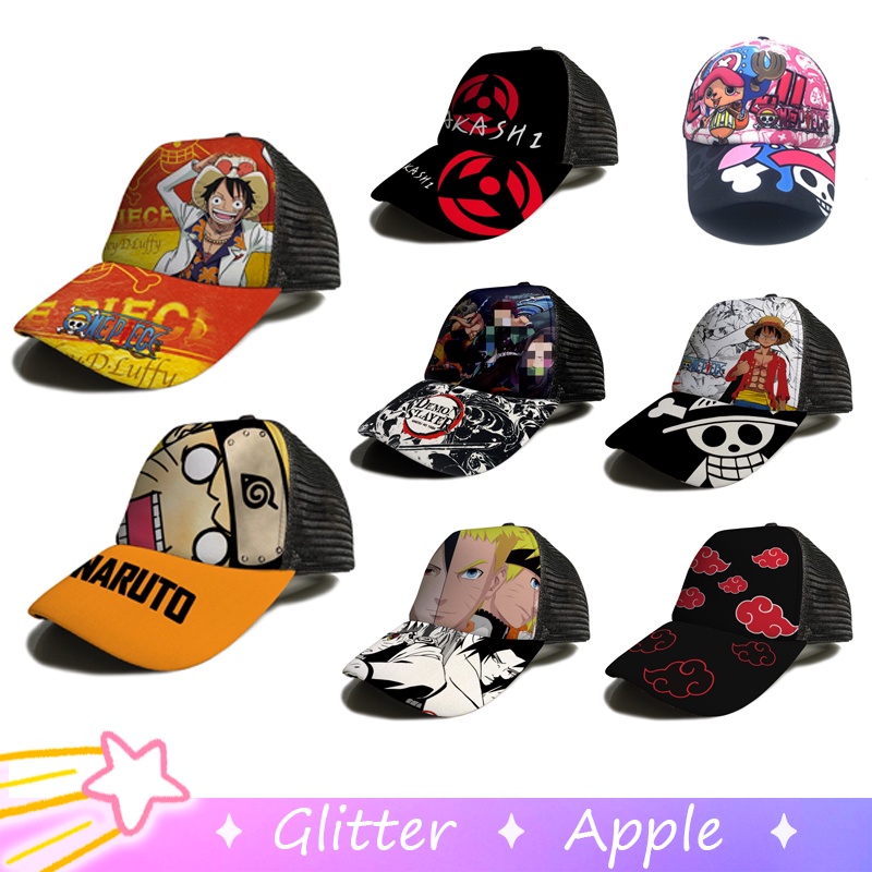 Anime One Piece Naruto Demon Slayer Hiphop Cap Sun Protection Hat ...
