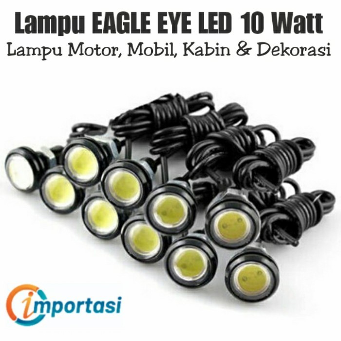 EAGLE EYE 10 Watt LED Lights, Additional DRL Lights for Motorcycles ...