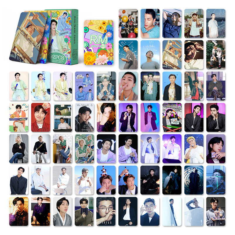 92-96pcs BT-S RM Lomo Cards V Kim Nam Joon Tae Hyung FRI(END)S Layover ...