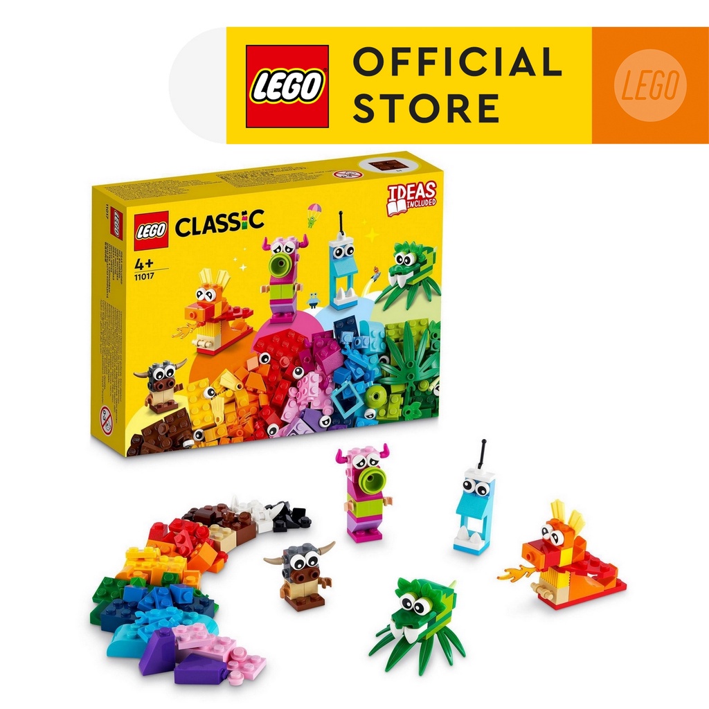 LEGO Classic Creative Monsters 11017 Building Kit with 5 Toys for Kids ...