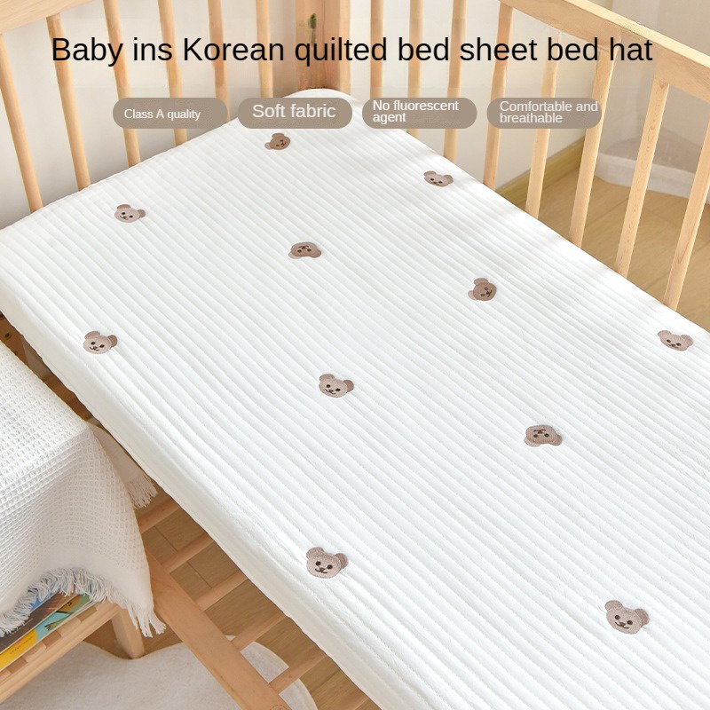 Baby Sheets, Crib Sheets, Pure Cotton Embroidery Fitted Sheet ...