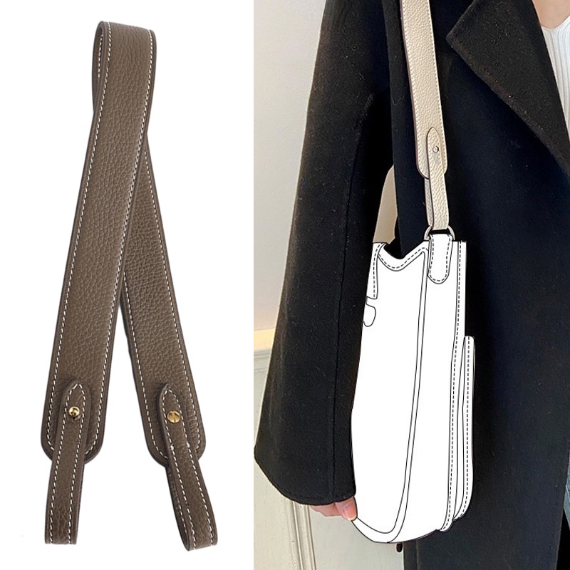 Shoulder Strap For Evelyne mini Bag Strap Vegetable Tanned Cowhide Togo ...