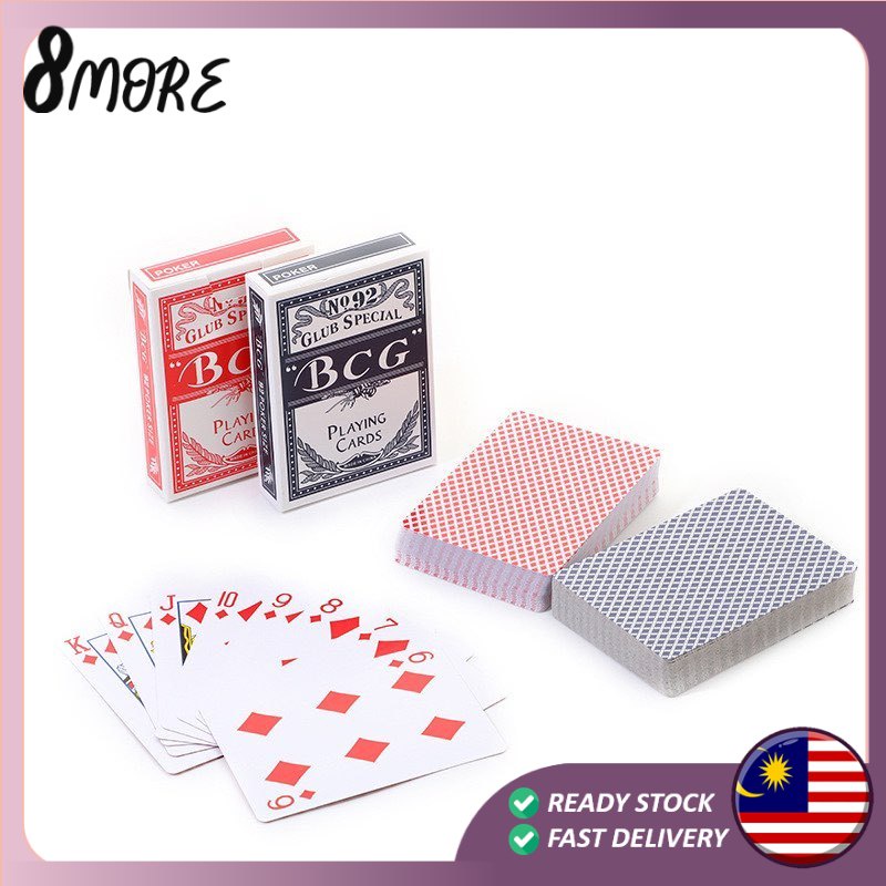 BCG Premium Poker Card Casino Magic Playing Card Deck Plastic Coated ...
