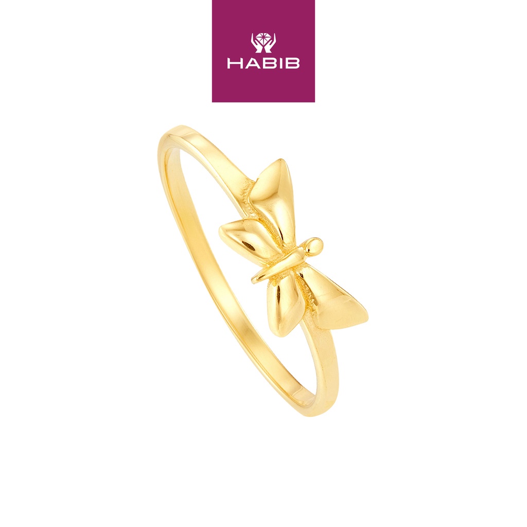 HABIB 375/9K Yellow Gold Ring MNM348(R) | Shopee Singapore