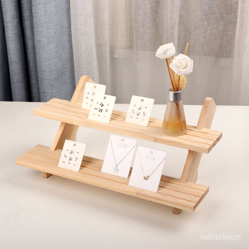 Hot SaLe Solid Wood Ladder Jewelry Display Stand Creative Ornament ...