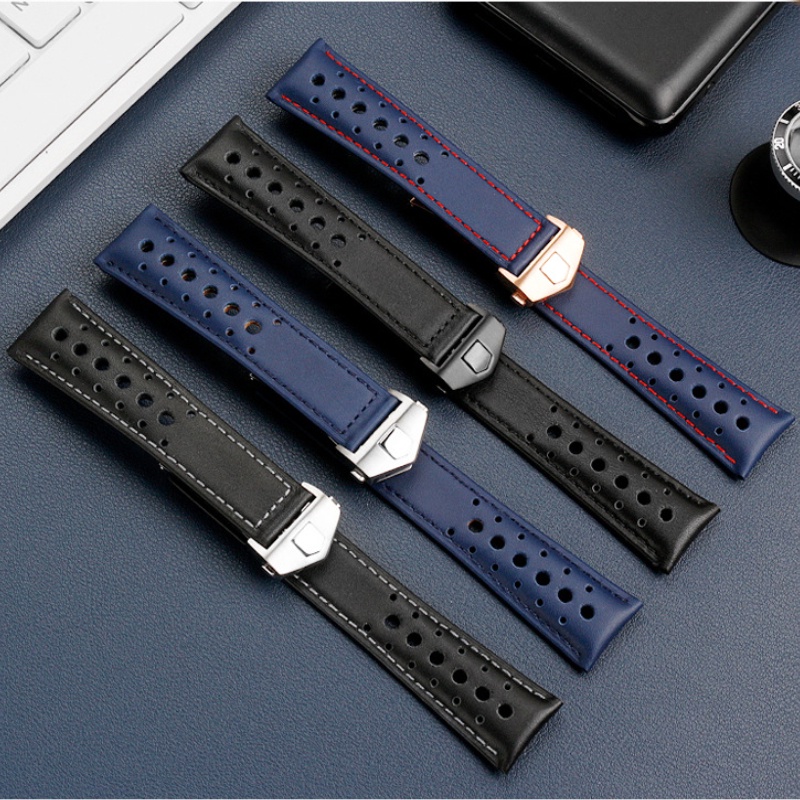 Genuine Leather Watch Strap Band for TAG Heuer Monaco CBL2115 for Gulf ...
