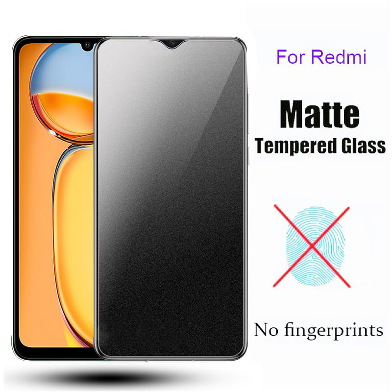 Anti-fingerprint Matte Tempered glass For Redmi A5 A3 A2 A2+ A1 14C 14R 13 13X 13C 12 12C 11A 10 ...
