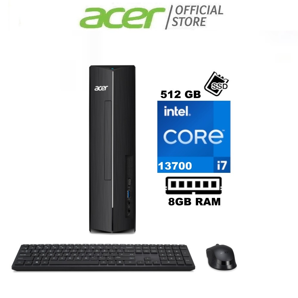 [13th Gen Intel® Core i7-13700]Acer Aspire XC-1780 (i7138512G) Compact ...