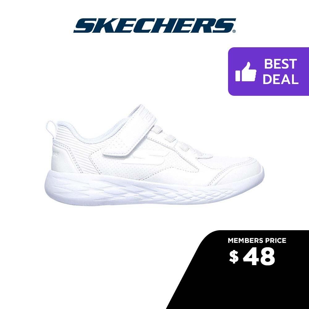 Skechers Boys GOrun 600 Zexor Running Back To School Shoes - 97869L-WHT ...