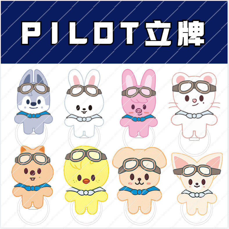 StrayKids Fan-made Pilot Standee Bang Chan Lee Min Ho Kim Seung Min Lee ...