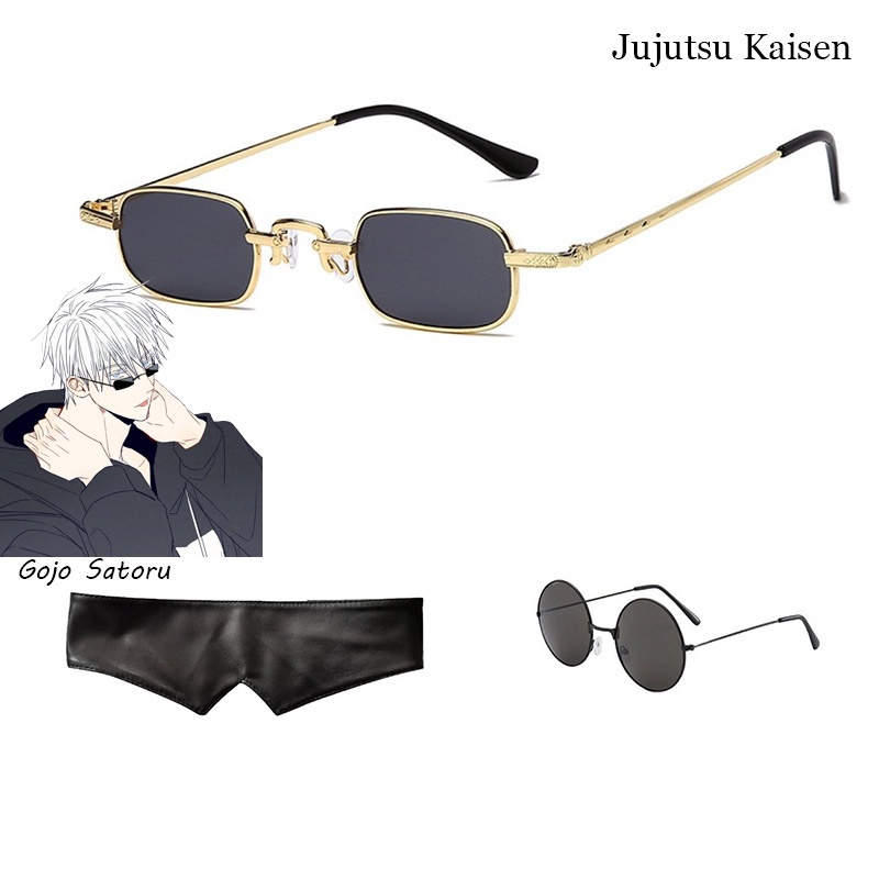 Jujutsu Kaisen Gojo Satoru cosplay black frame glasses cosplay ...