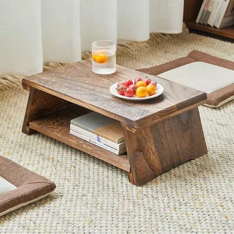 Bay window small table tea table short table balcony folding floor ...