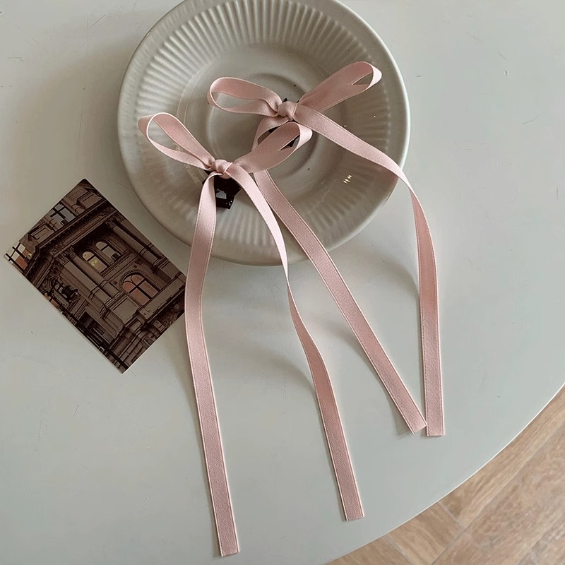 [Beautiful Magpie] 2pcs/set French ballet style bow ribbon small clip ...