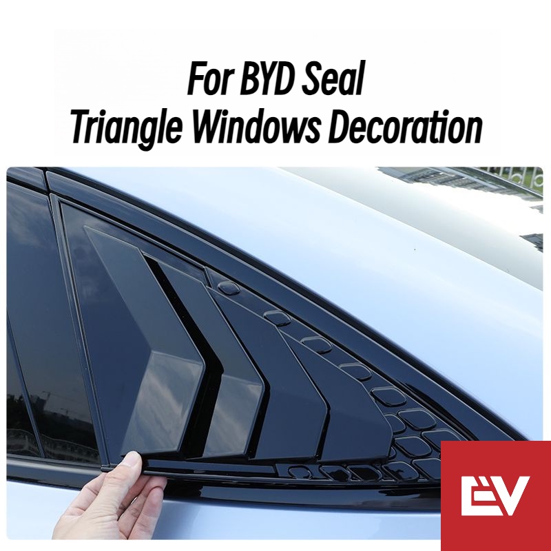 For BYD Seal Triangle Windows Decoration Carbon Fiber Pattern & Pure ...