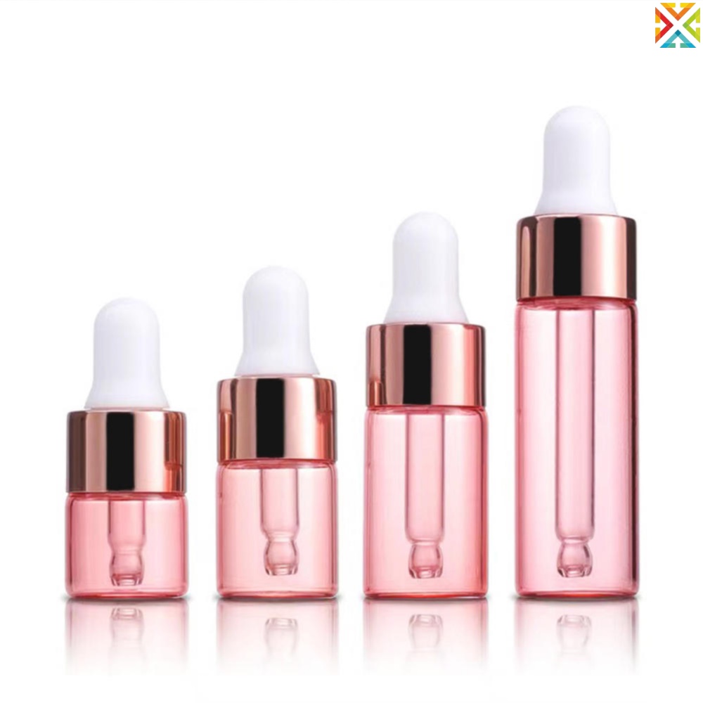 10pcs/set Mini Dropper Bottles Glass Empty Essential Oil Aromatherapy ...