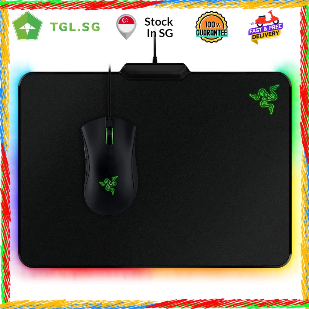 Razer Firefly Chroma Cloth Gaming Mouse Pad: Customizable Chroma RGB ...