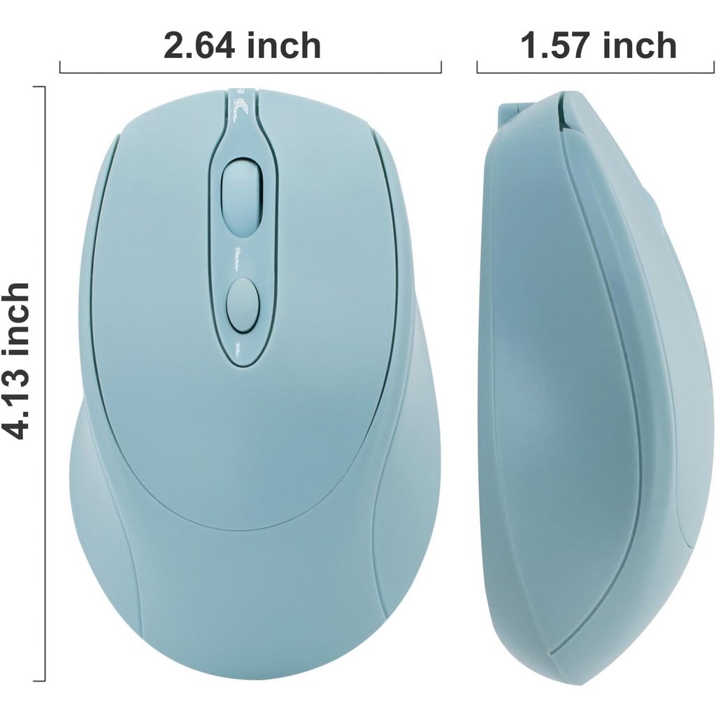 Rechargeable Wireless Mouse Bluetooth 2.4G Portable Optical Mouse With ...