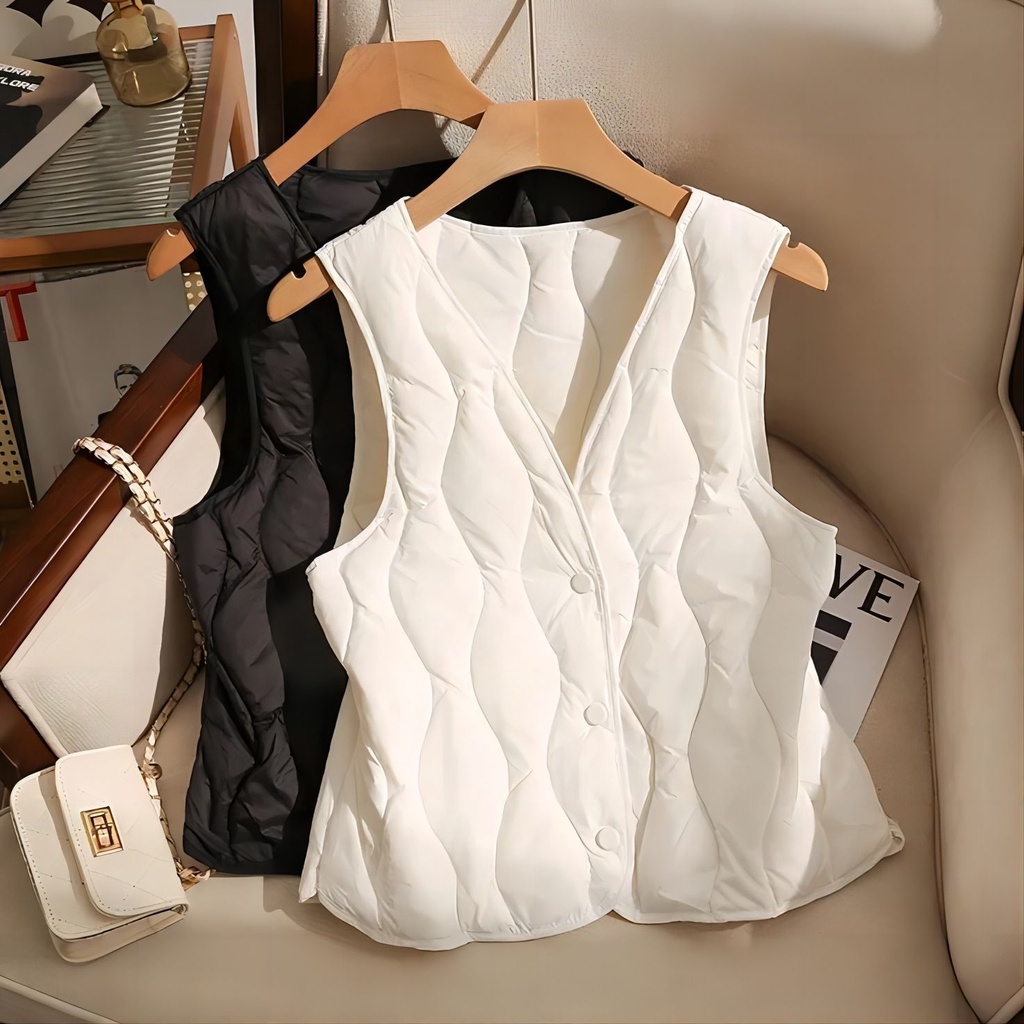 Autumn Women Ultra Light Sleeveless Down Vest Casual Female Single ...