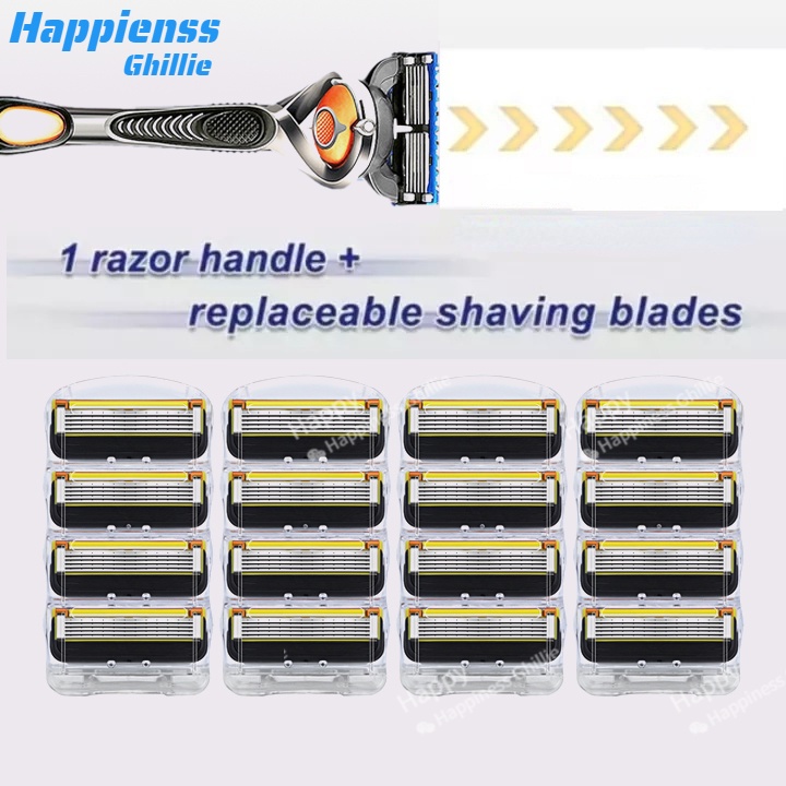 High-quality 5-layer razor blade/ Men's shaver/Compatible with Gillette ...