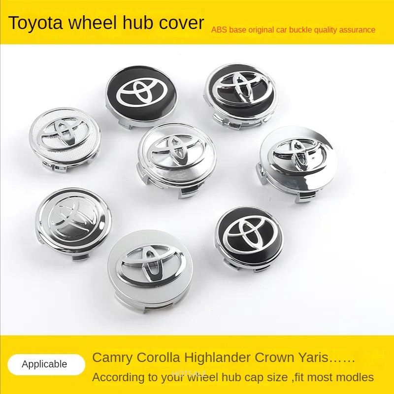 TRLNAUTO 4pcs Toyota Car Logo Wheel Center Hub Cap 62mm Tire Rim Caps ...