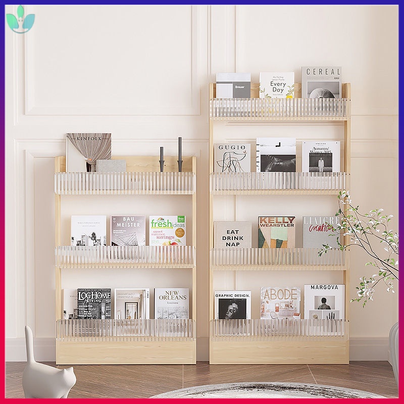 Book Shelf Gap Floor-Standing Magazine Rack Display Stand Children's ...