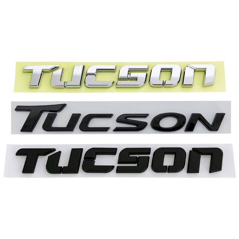 For Hyundai TUCSON logo English letter sticker Rear trunk emblem New ...
