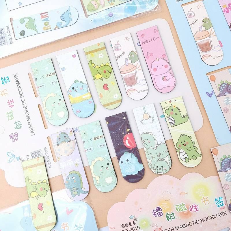 Small Dinosaur Magnetic Bookmark Boys Edition Cartoon Cute Super Cute ...