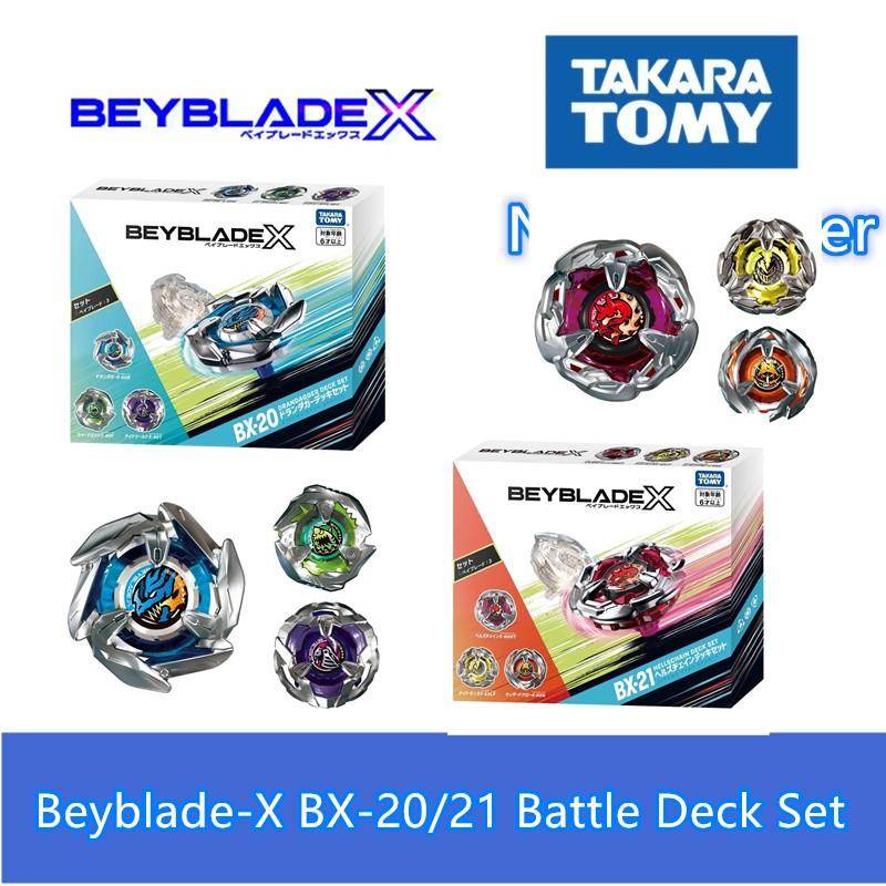 Original Takara Tomy Beyblade-X BX-20 BX-21 3xBoosters Battle Deck Set ...